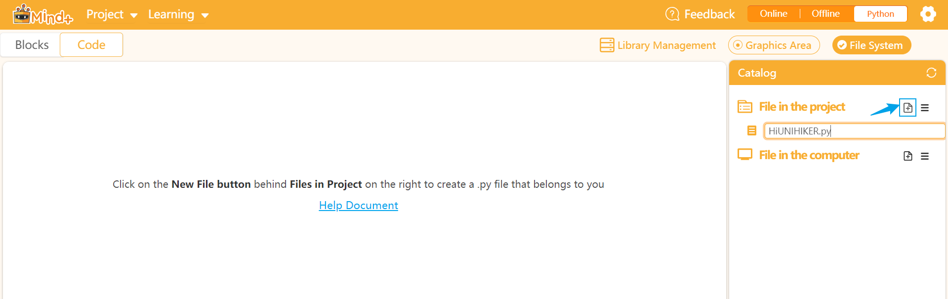 Mind+ Python & Graphical Python - UNIHIKER Documentation